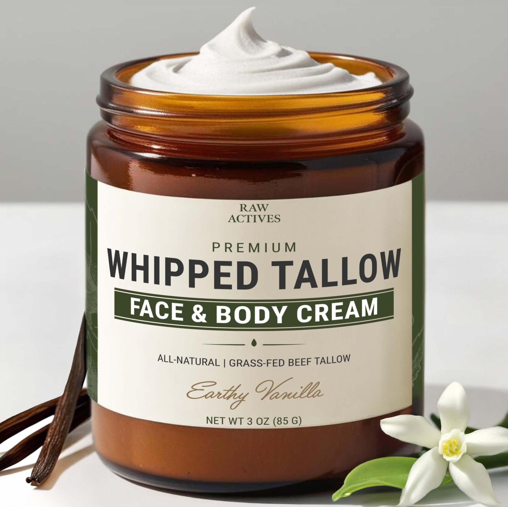 Premium Whipped Tallow Face & Body Cream – Raw Actives